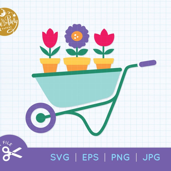 Wheelbarrow Layers Svg - Etsy