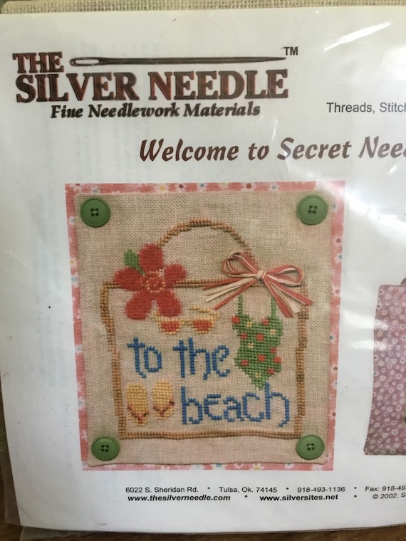 Silver Needle Cross Stitch Kit. to the Beach - Etsy