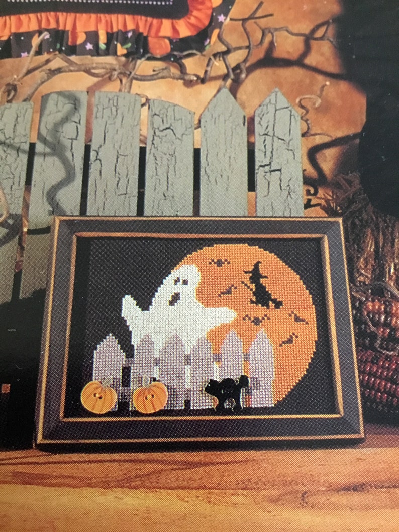 Spooky Halloween Cross Stitch Pattern - Etsy