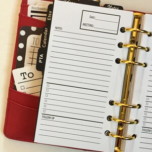 MAMBI Happy Planner Big Happy Planner: Printable smart Meeting | Etsy