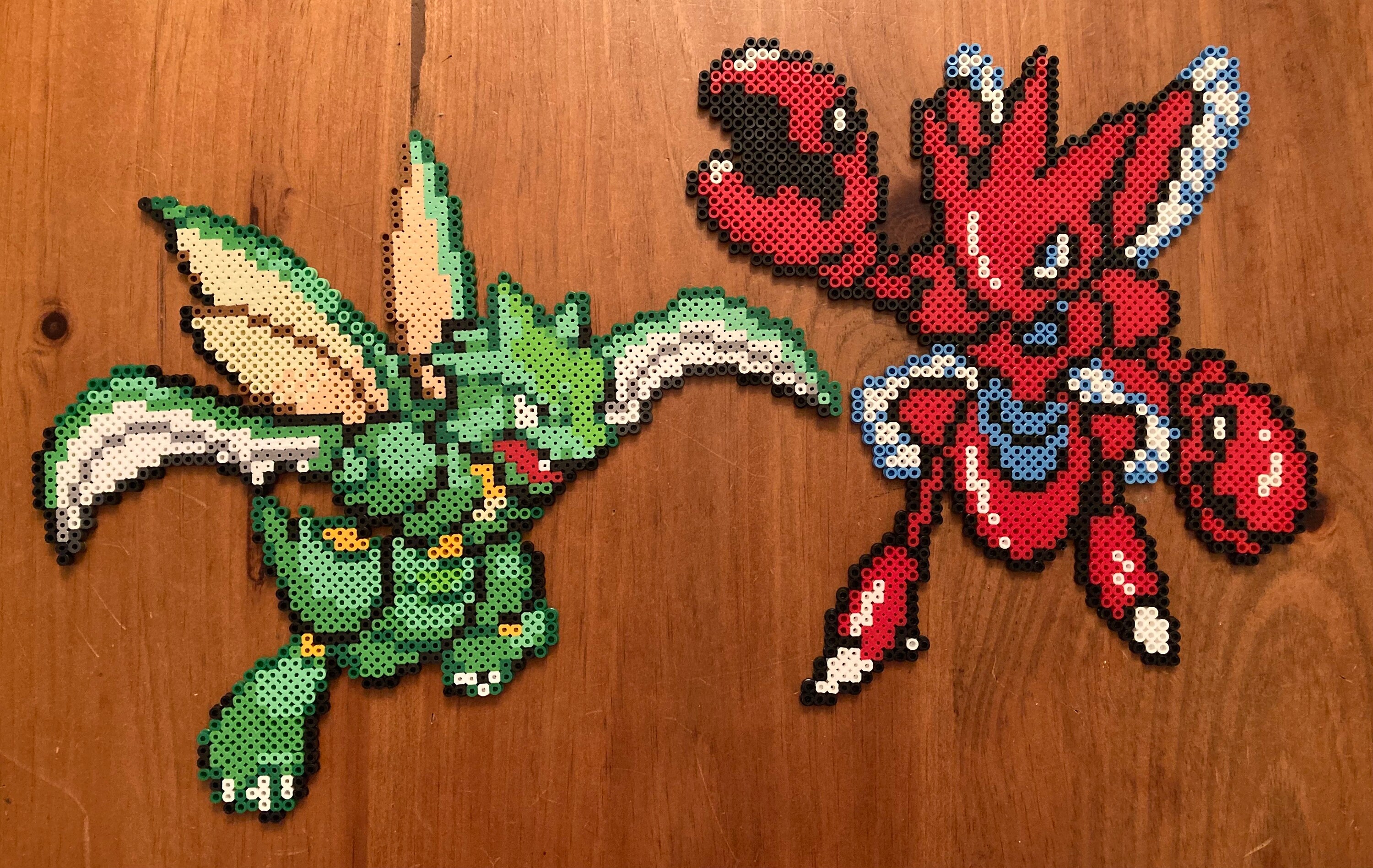 Scyther/scizor Pokemon Perler Bead - Etsy