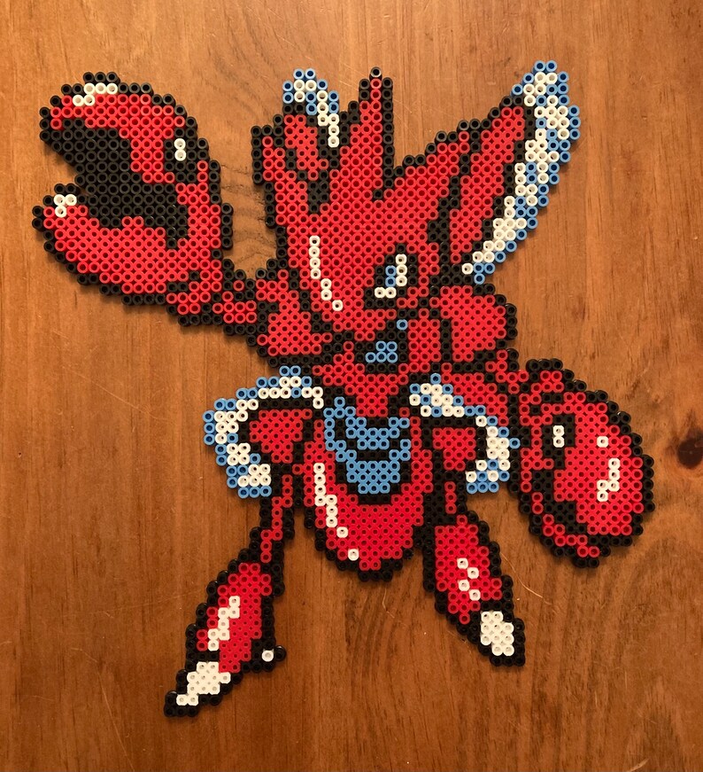 Scyther/scizor Pokemon Perler Bead - Etsy