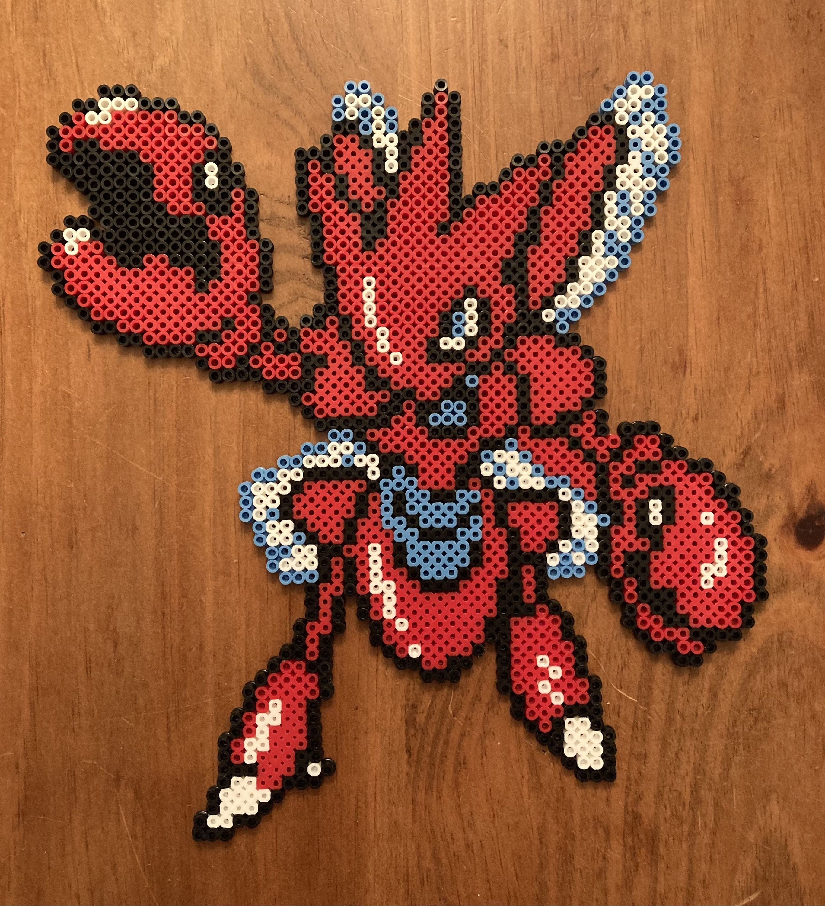 Scyther/scizor Pokemon Perler Bead - Etsy