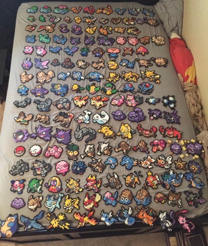 Small Pokémon Perler Bead - Etsy