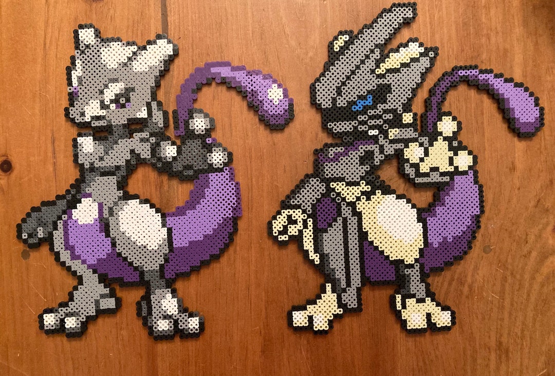 Mewtwo/armored Pokemon Perler Bead - Etsy