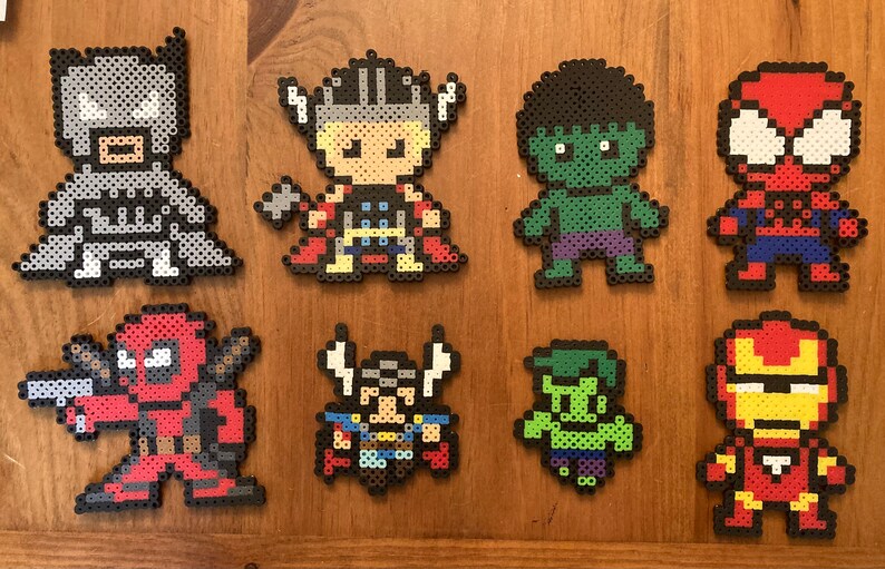 Super Hero Perler Bead - Etsy