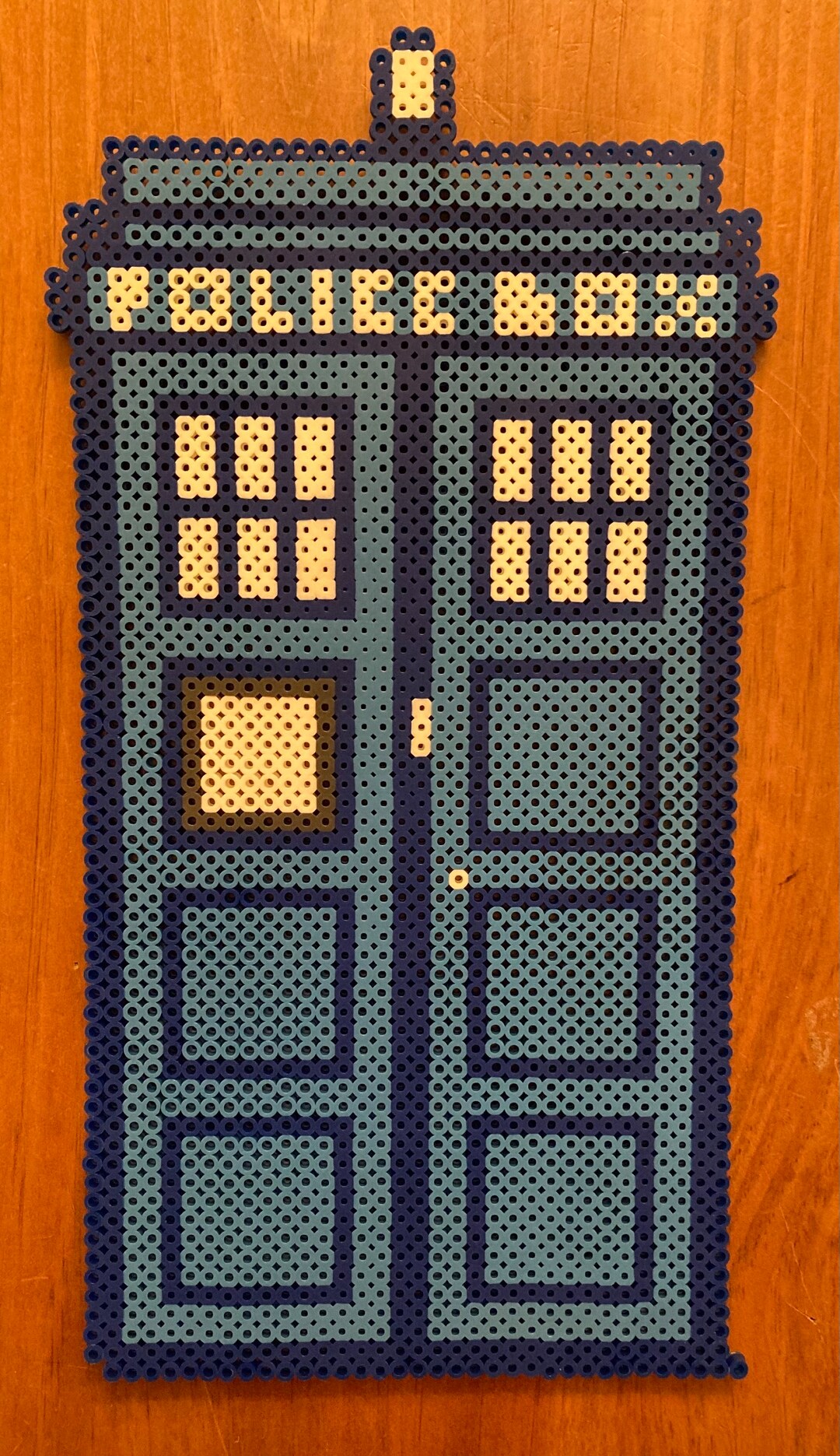 Doctor Who Tardis Perler Bead Art - Etsy