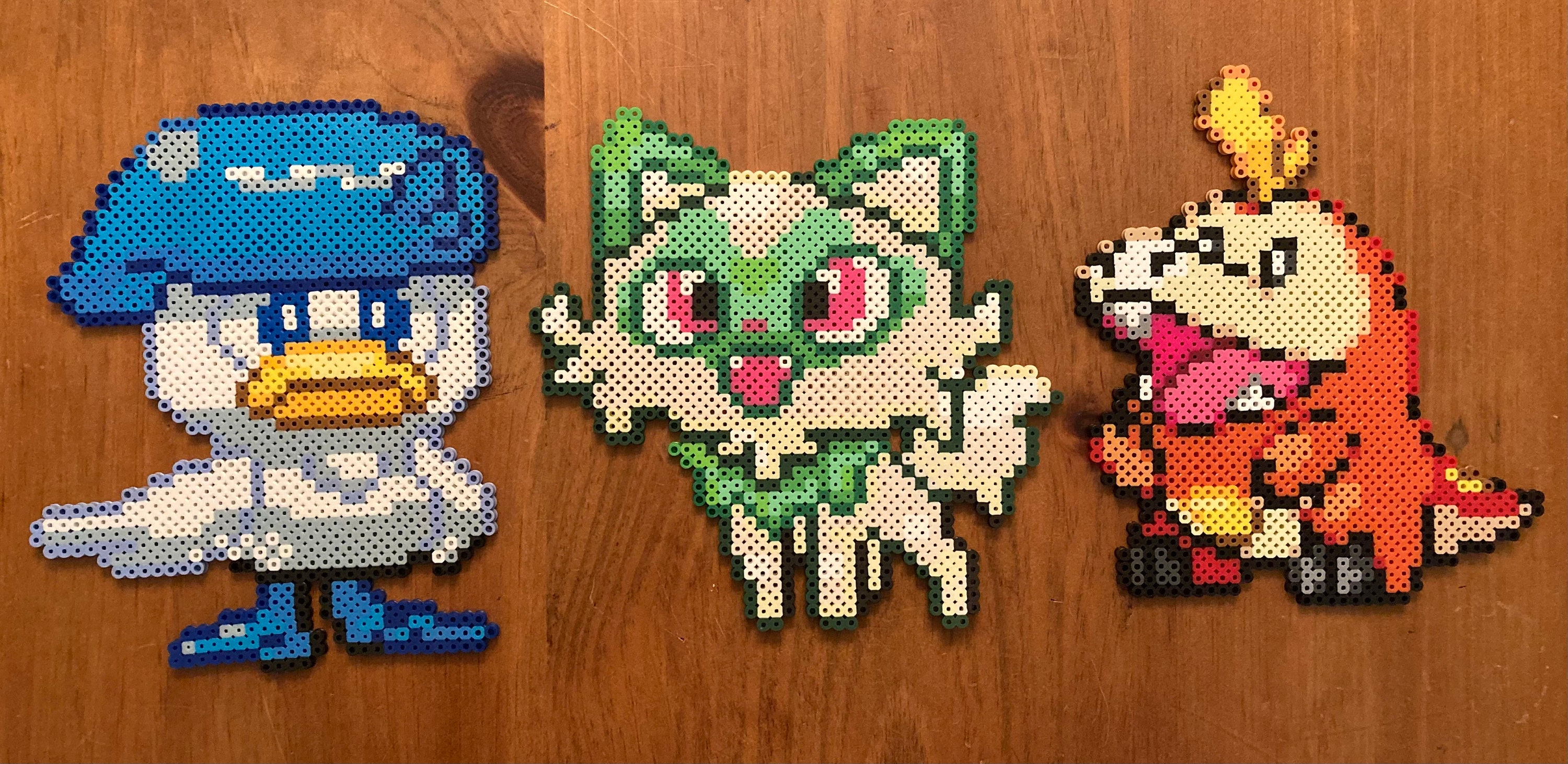 Scarlet/violet Pokemon Starters Perler Bead - Etsy