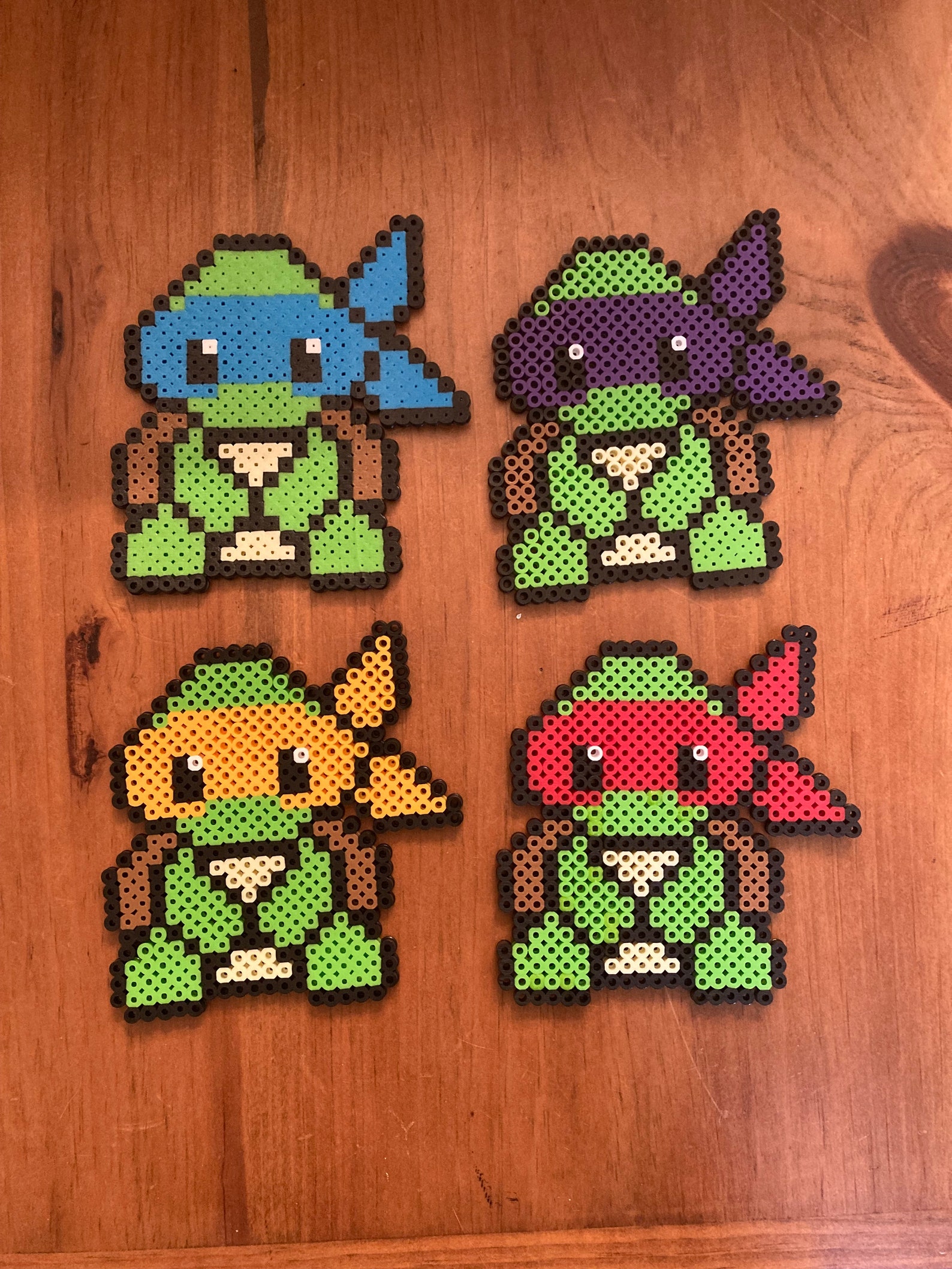 TMNT Teenage Mutant Ninja Turtle Perler Bead - Etsy