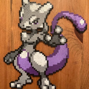 Mewtwo/armored Pokemon Perler Bead - Etsy