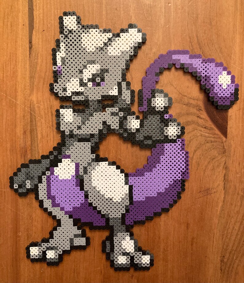 Mewtwo/armored Pokemon Perler Bead - Etsy