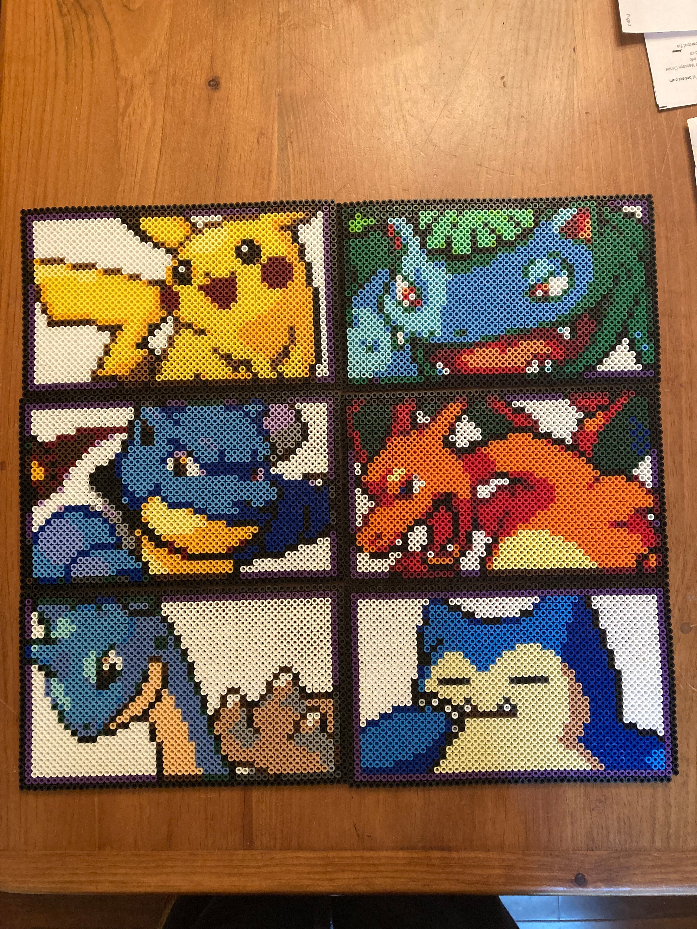 Medium Pokemon Portraits Perler Bead Etsy