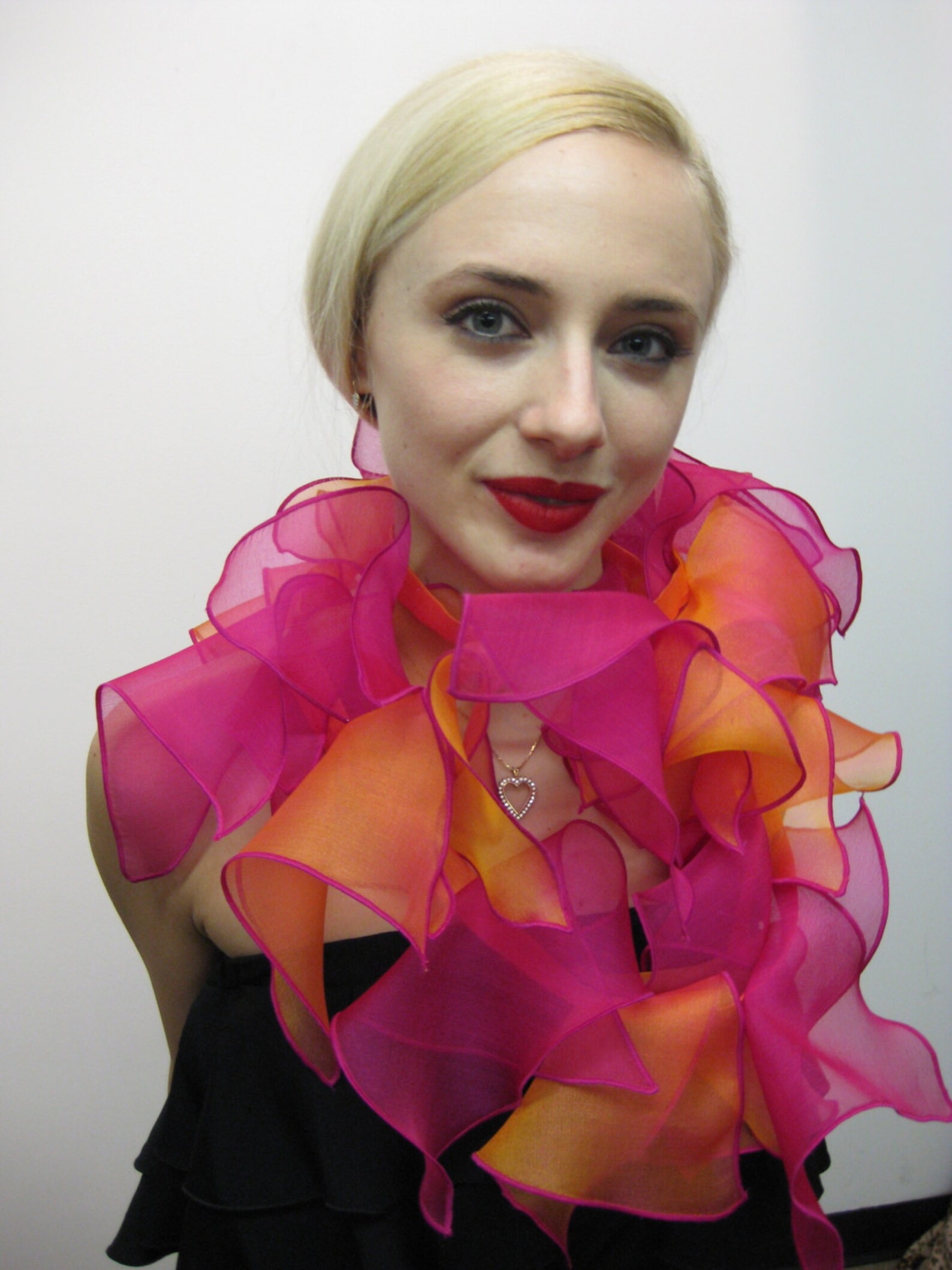 Silk scarf organza scarf dressy scarf handmade scarf - Etsy 日本