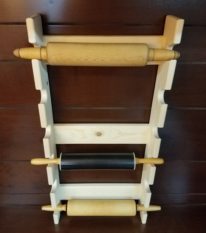 Rolling Pin Rack With Six Slots Multiple Rolling Pin Rack - Etsy