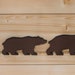 Brown Bear Family of 3 Wood Bear Family Wood Brown Bears - Etsy