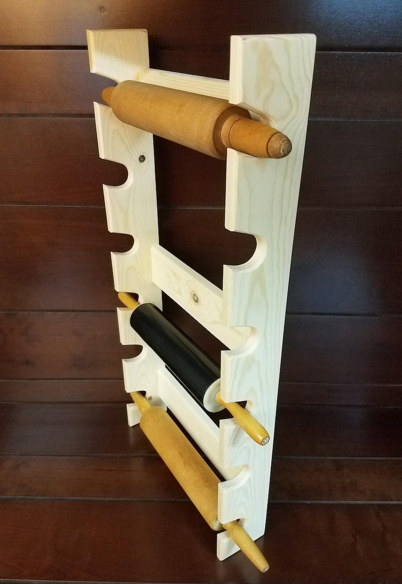 Rolling Pin Rack With Six Slots Multiple Rolling Pin Rack - Etsy