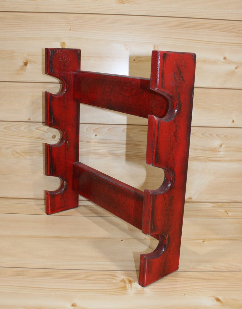 Red Rolling Pin Rack With Three Slots Multiple Rolling Pin - Etsy