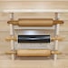 Rolling Pin Rack With Three Slots Rolling Pin Rack With Shelf ...