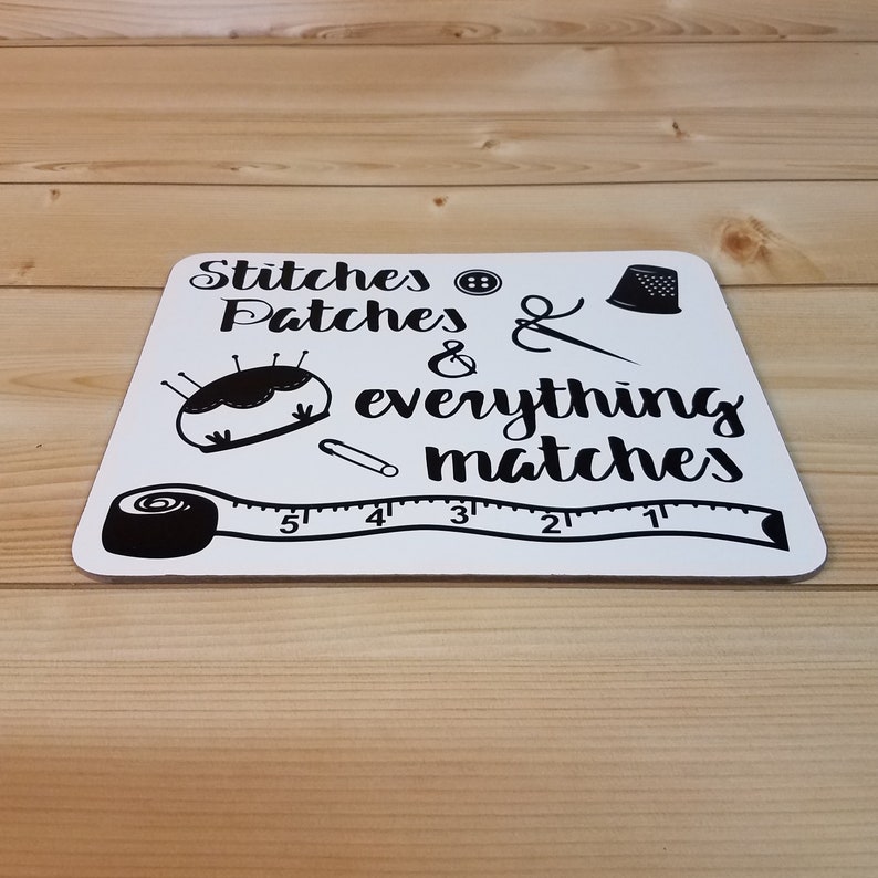 Stitches Patches & Everything Matches Sign Quilt Sign Wood | Etsy