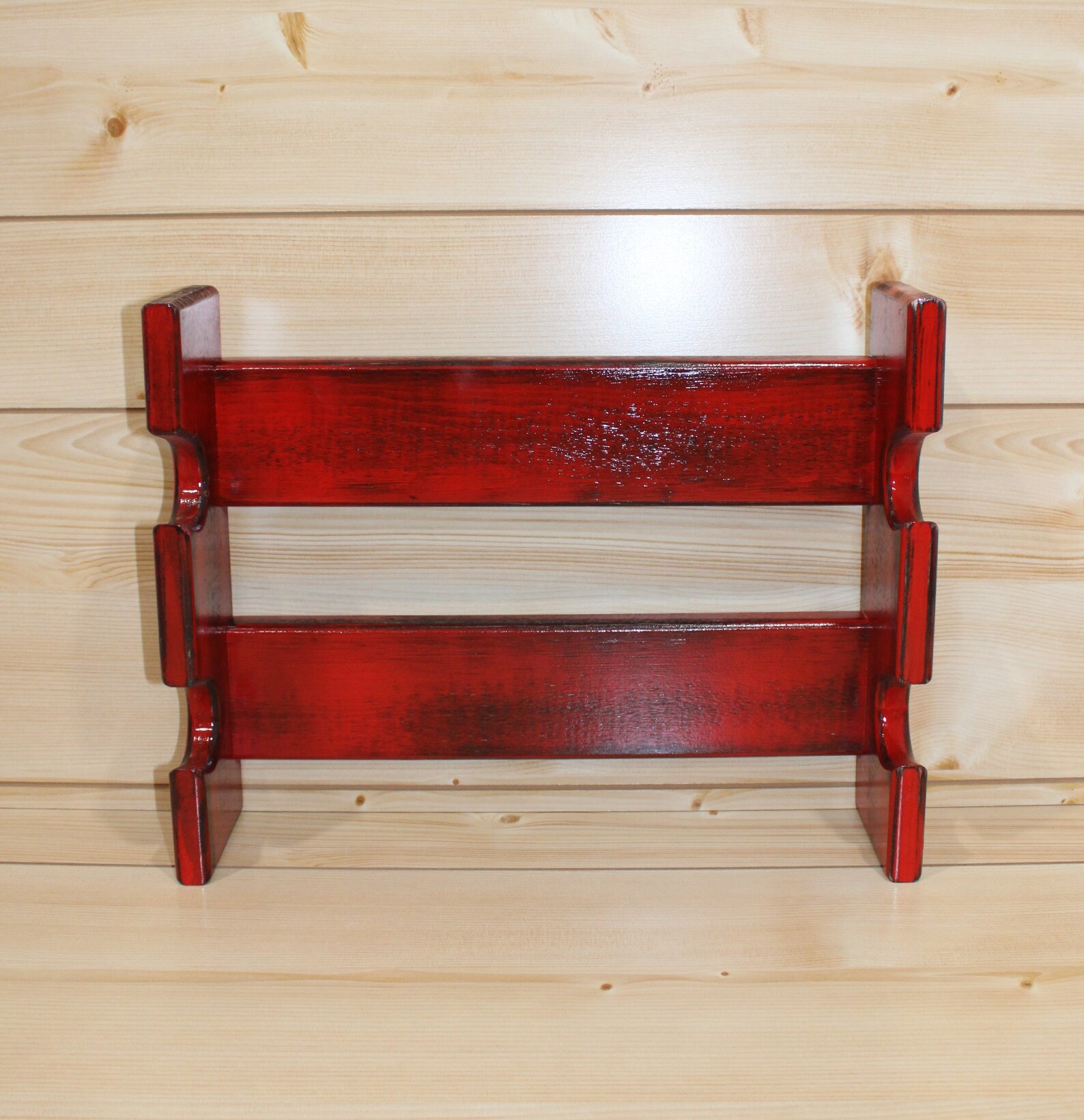 Red Rolling Pin Rack With Two Slots Multiple Rolling Pin | Etsy