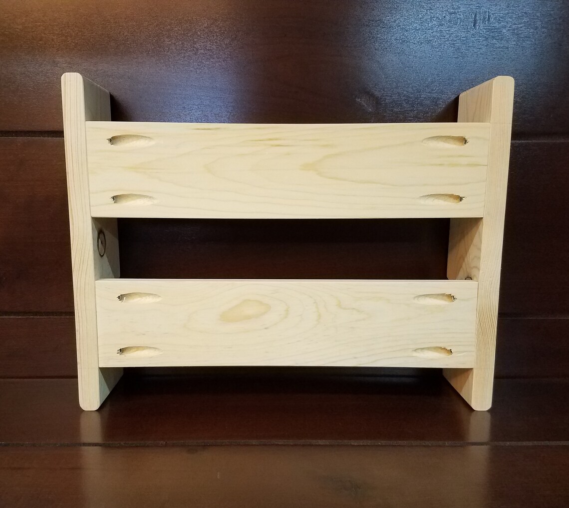 Rolling Pin Rack With Two Slots Multiple Rolling Pin Rack - Etsy