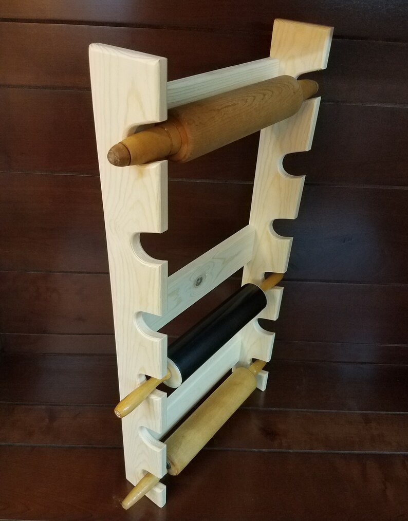 Rolling Pin Rack With Six Slots Multiple Rolling Pin Rack - Etsy