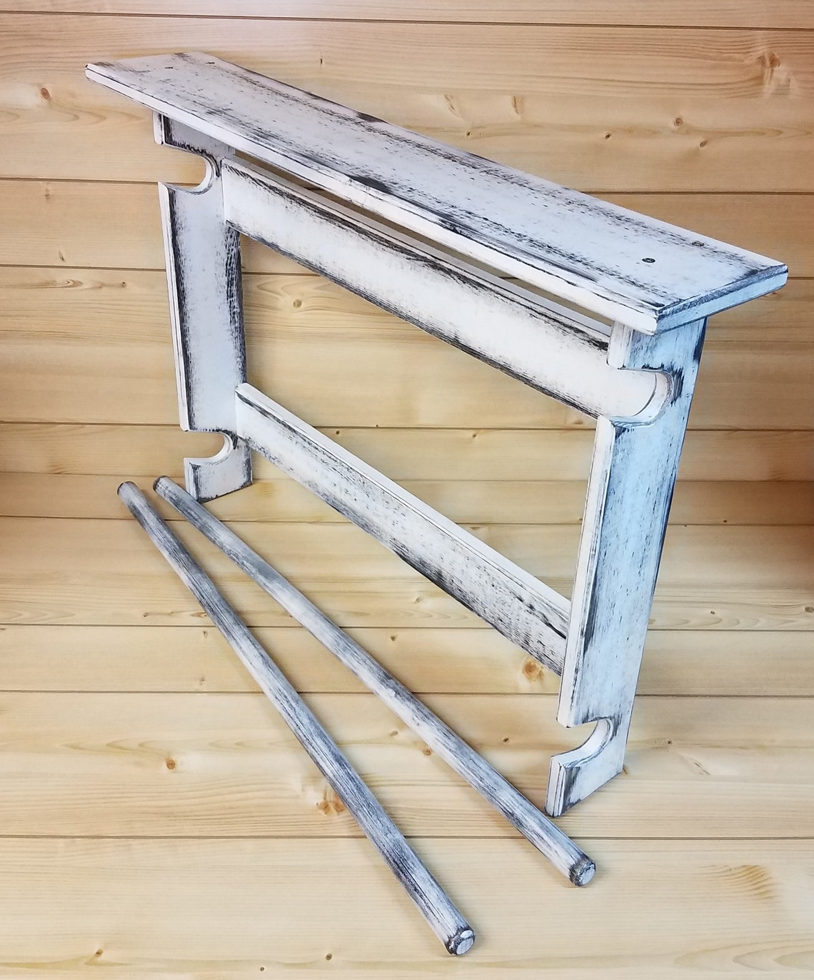 Quilt Rack Antique White Quilt Rack Wood Quilt Rack - Etsy