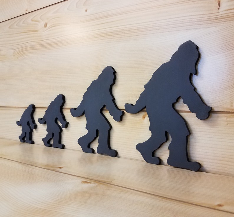 Bigfoot Family of 4 Sasquatch Family of 4 Bigfoot Wall Art - Etsy