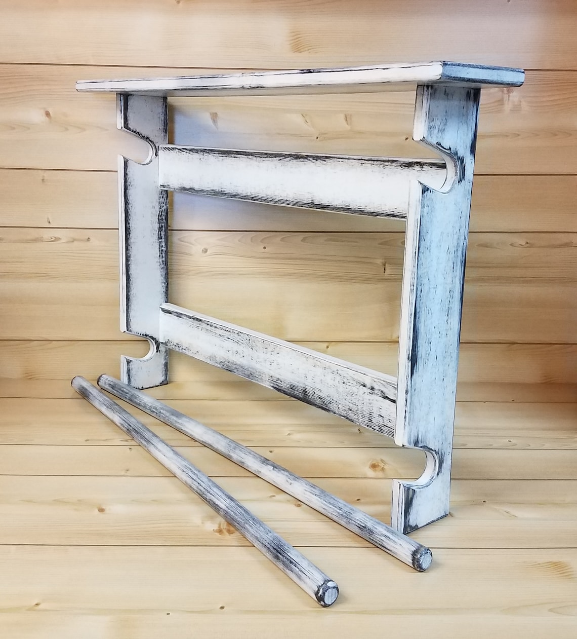 Quilt Rack Antique White Quilt Rack Wood Quilt Rack - Etsy