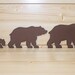 Brown Bear Family of 3 Wood Bear Family Wood Brown Bears - Etsy