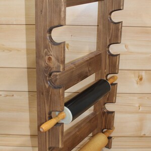 Rolling Pin Rack With Six Slots - Multiple Rolling Pin Rack - Rolling ...