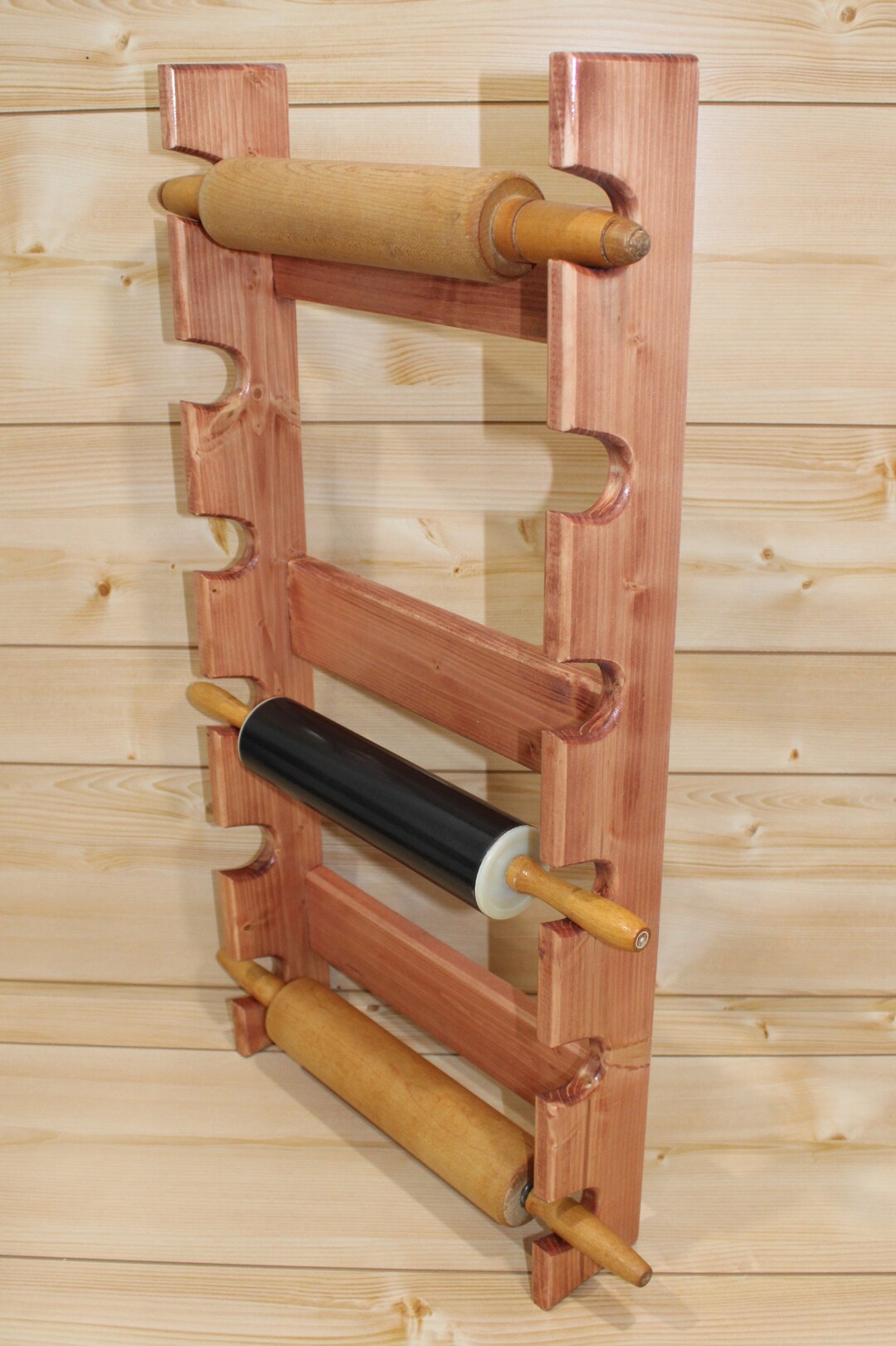 Rolling Pin Rack With Six Slots - Multiple Rolling Pin Rack - Rolling ...