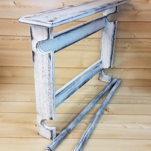 Quilt Rack - Antique White Quilt Rack - Wood Quilt Rack - Quilt Rack ...