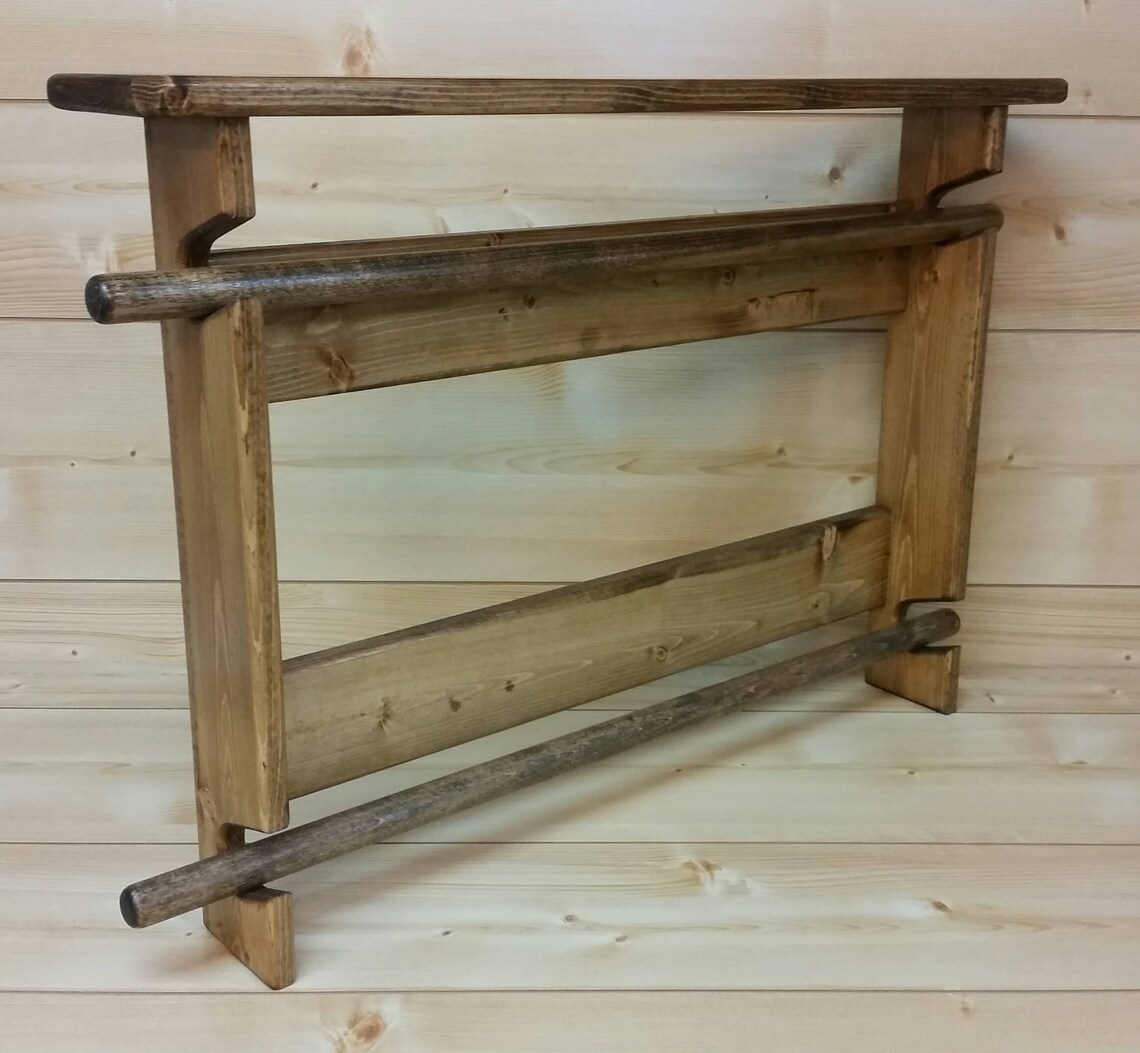 Quilt Rack Wooden Quilt Rack Quilt Rack Wall Mount Quilt | Etsy