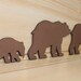 Brown Bear Family of 3 Wood Bear Family Wood Brown Bears - Etsy