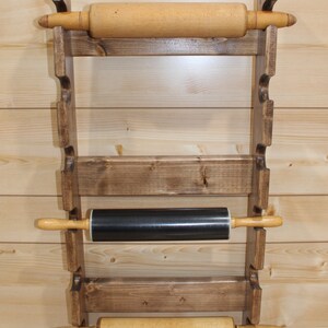 Rolling Pin Rack With Six Slots - Multiple Rolling Pin Rack - Rolling ...