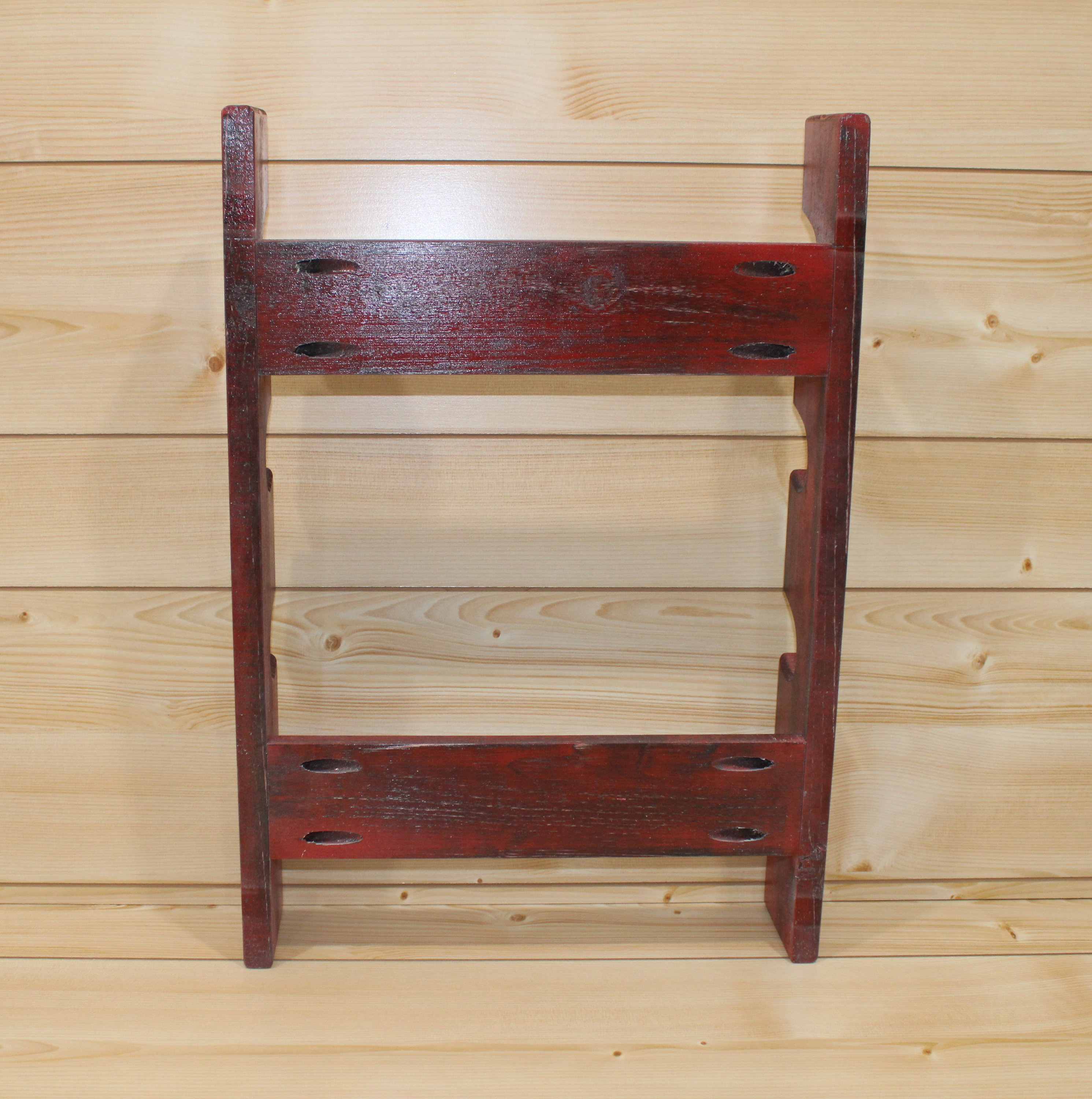 Red Rolling Pin Rack With Four Slots - Multiple Rolling Pin Rack ...