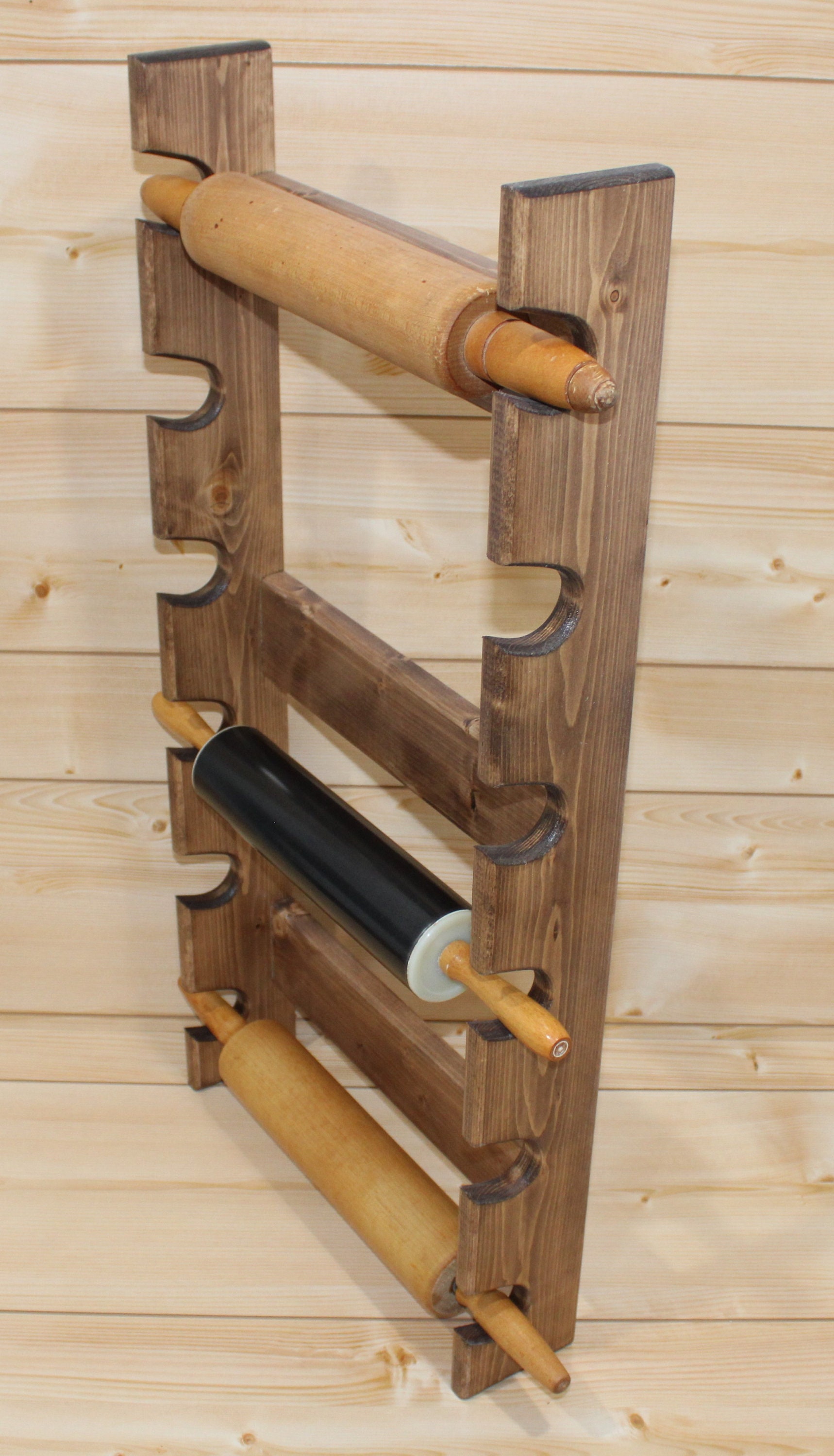 Rolling Pin Rack With Six Slots Multiple Rolling Pin Rack | Etsy