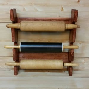 Rolling Pin Rack with Three Slots Multiple Rolling Pin Rack | Etsy