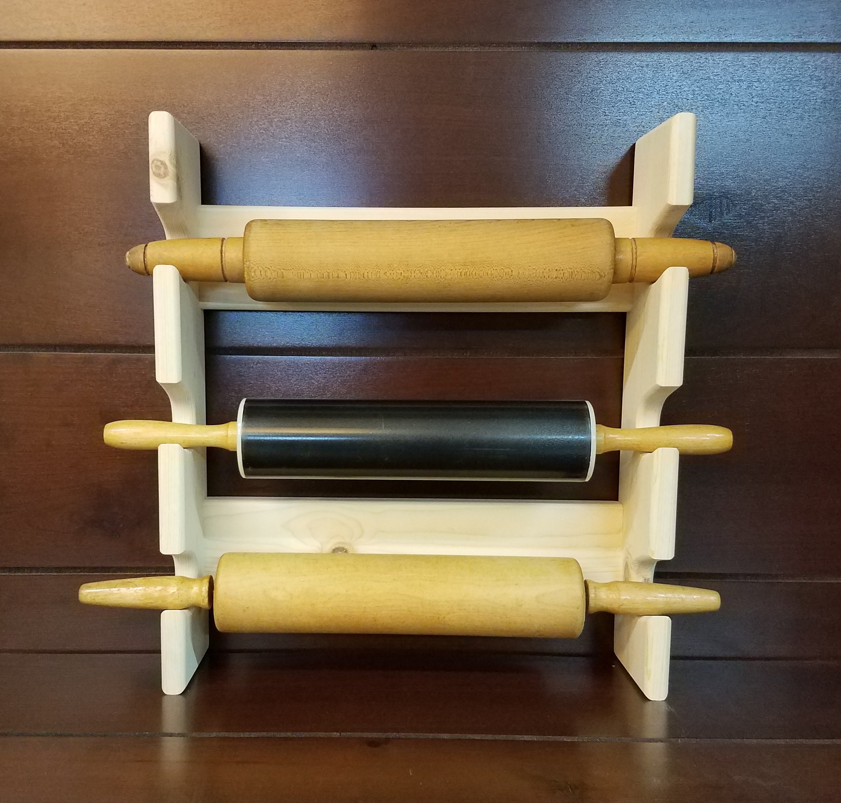 Rolling Pin Rack With Three Slots Multiple Rolling Pin Rack - Etsy UK