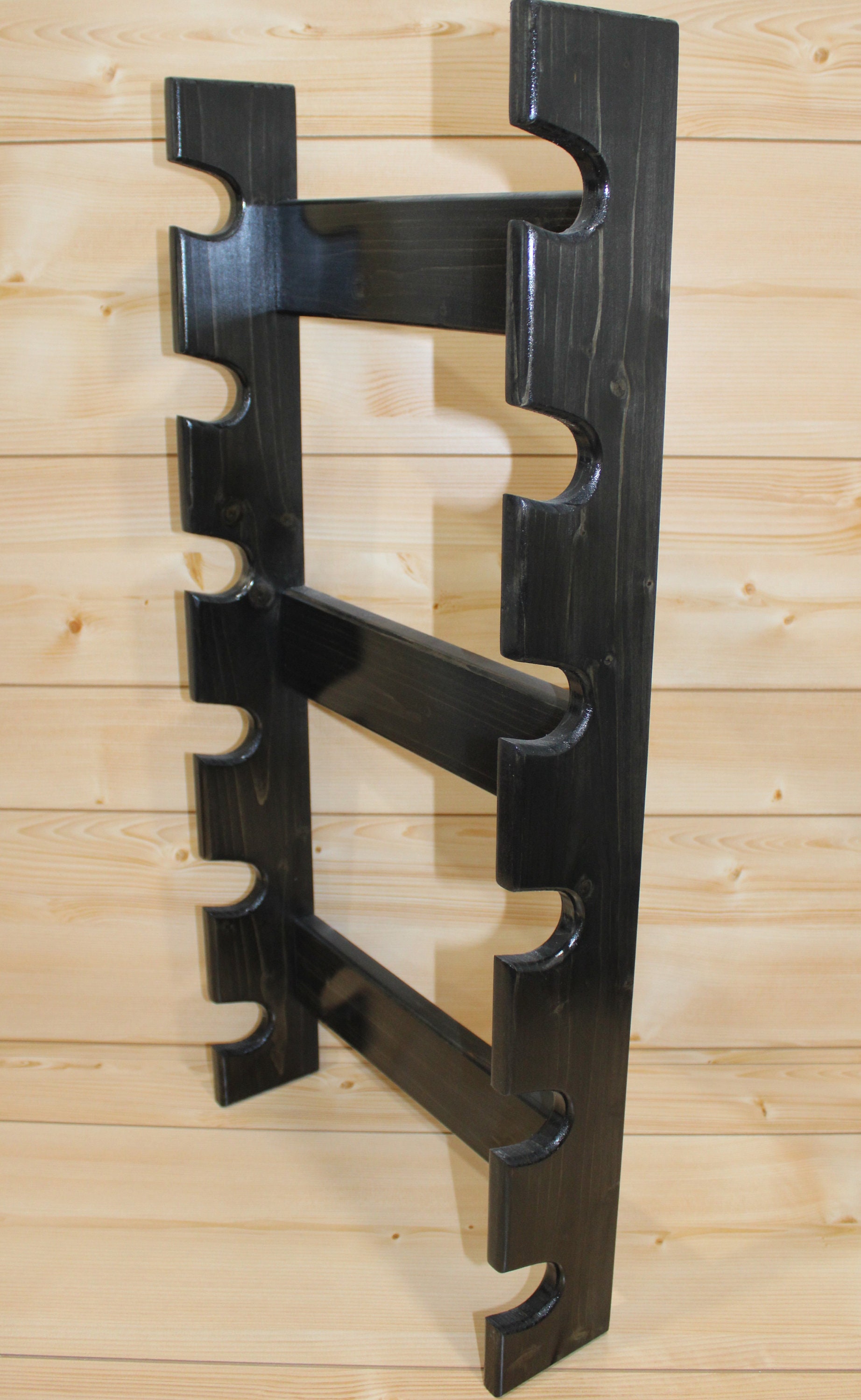 Rolling Pin Rack With Six Slots Black Rolling Pin Rack - Etsy UK
