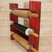 Red Rolling Pin Rack With Three Slots Multiple Rolling Pin Rack Rolling ...