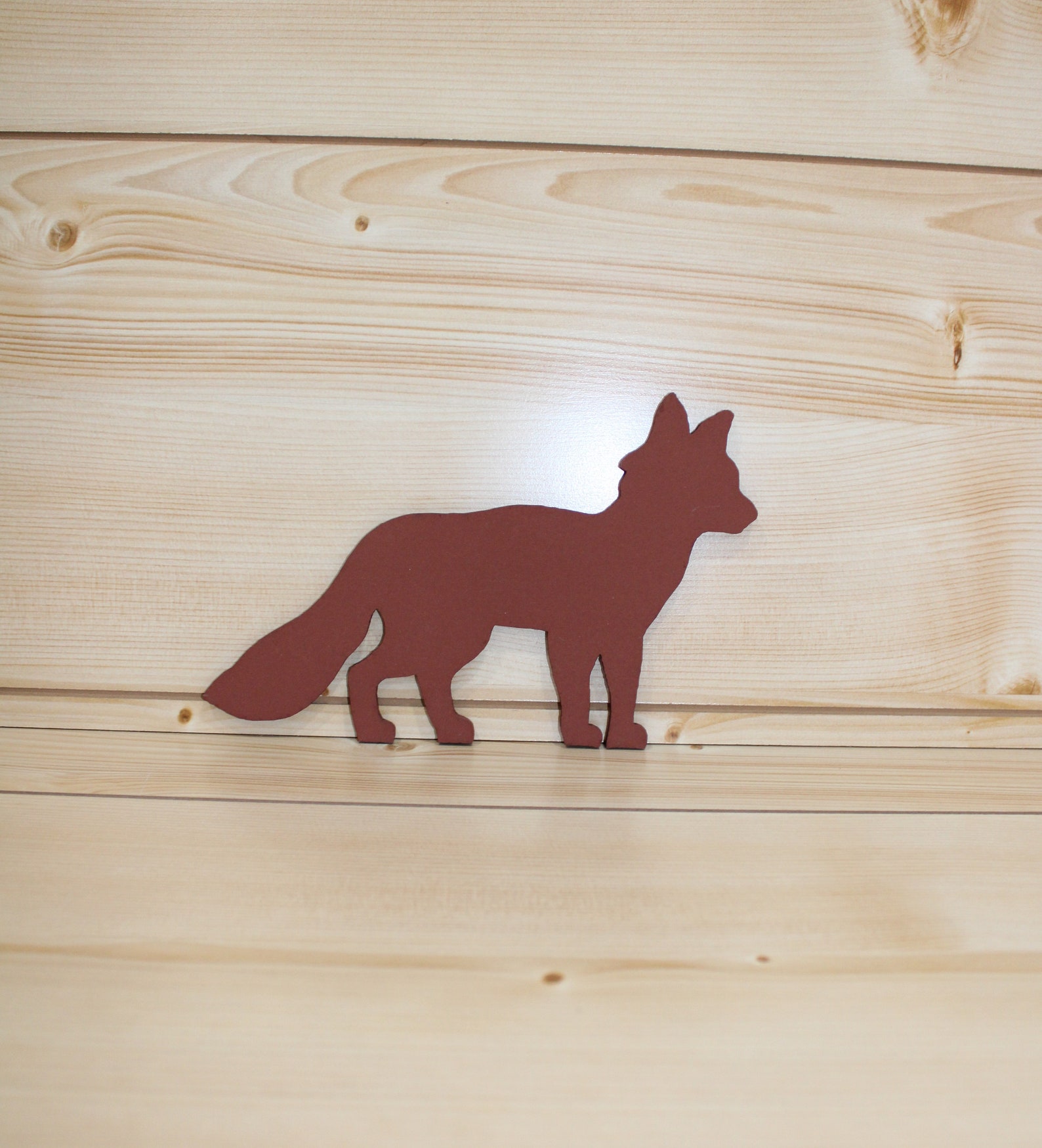 Fox Family of 5 Red Fox Family Wood Fox Family Fox Wall - Etsy