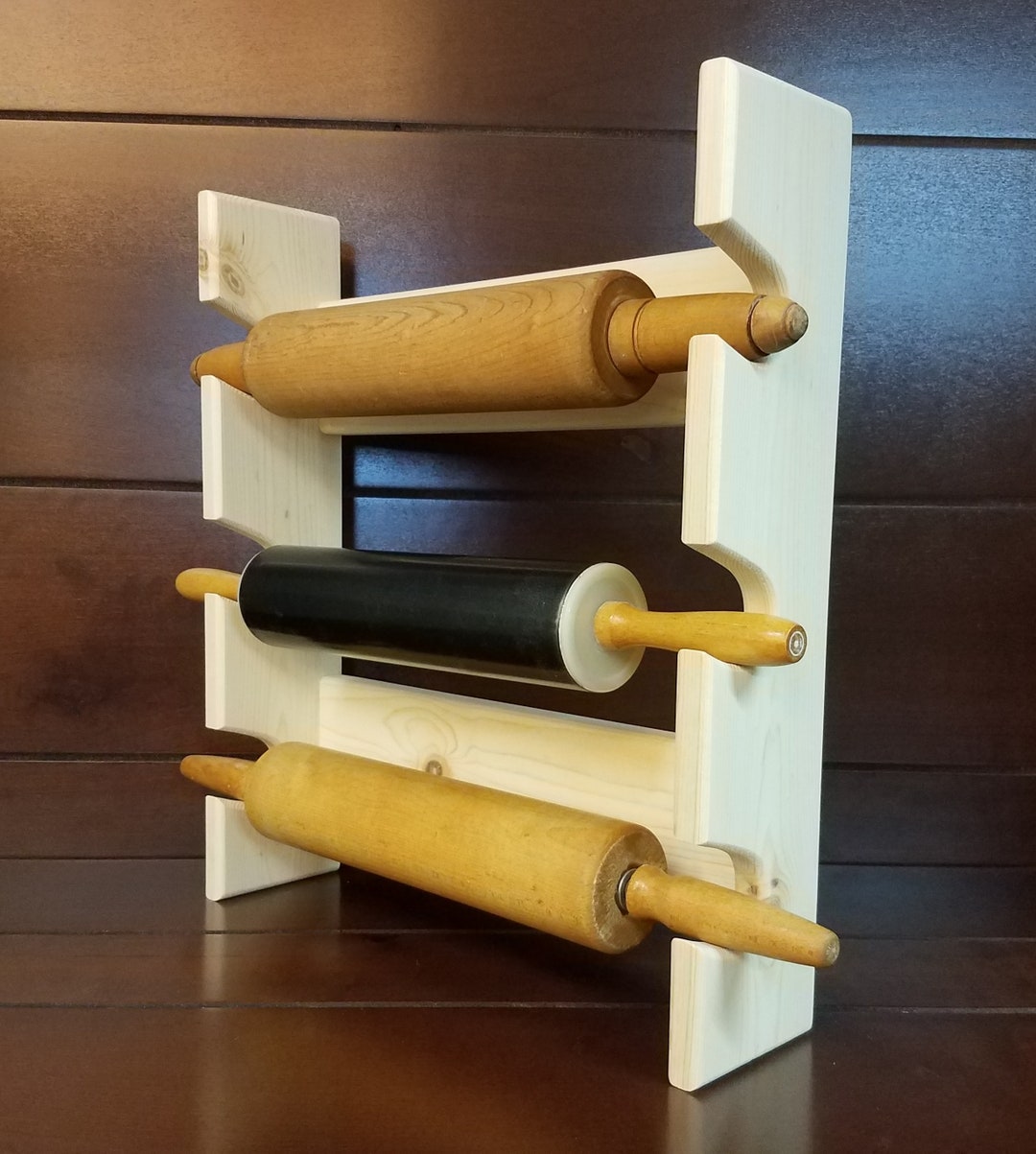 Rolling Pin Rack With Three Slots - Multiple Rolling Pin Rack - Rolling ...
