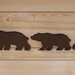 Brown Bear Family of 3 Wood Bear Family Wood Brown Bears - Etsy