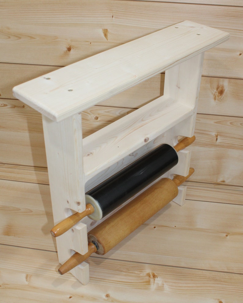 Rolling Pin Rack With Double Shelves - Multiple Rolling Pin Rack ...