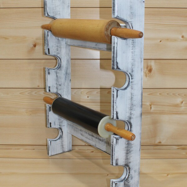 Antique Rolling Pin Holder - Etsy