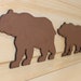 Brown Bear Family of 3 Wood Bear Family Wood Brown Bears - Etsy