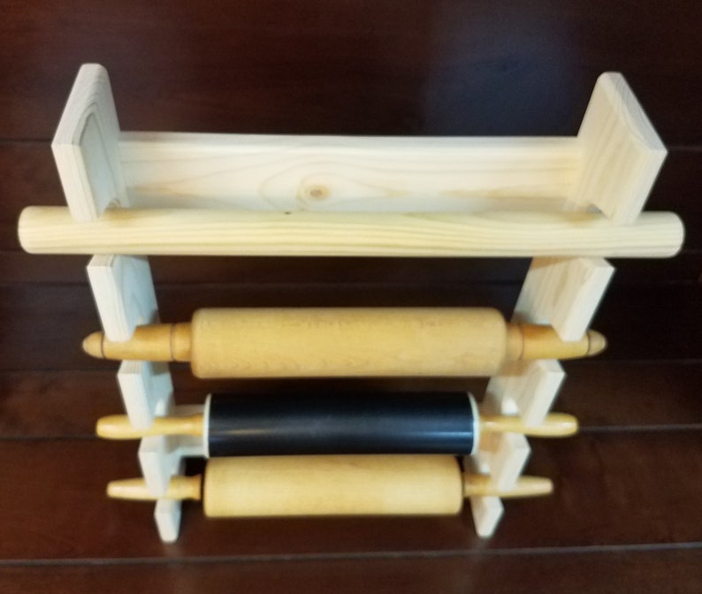 Rolling Pin Rack With Four Slots Multiple Rolling Pin Rack | Etsy