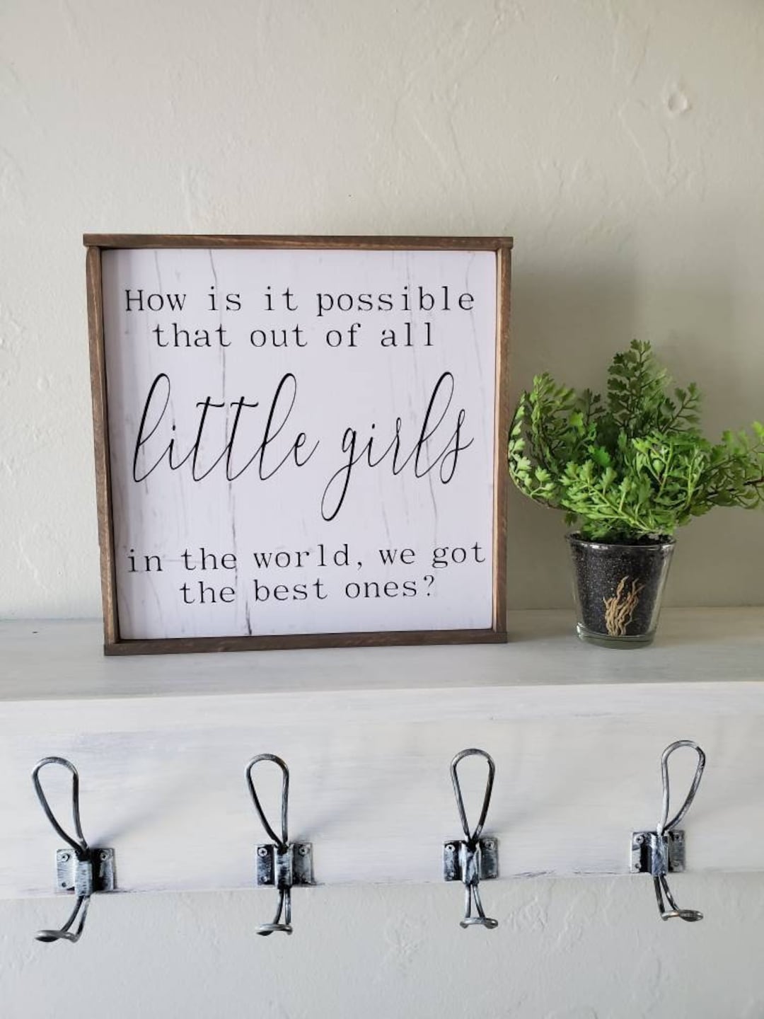9x9 Little Girls Sign - Etsy
